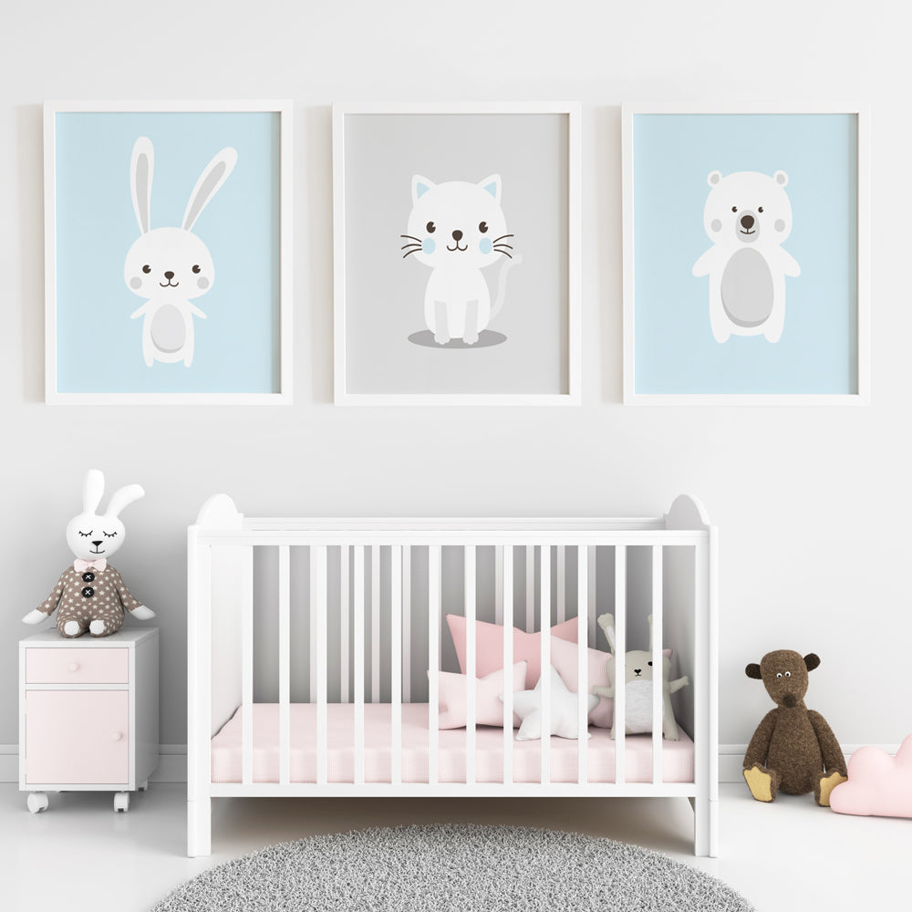 Baby Animal Frames Set - Blue – Tot n Tales
