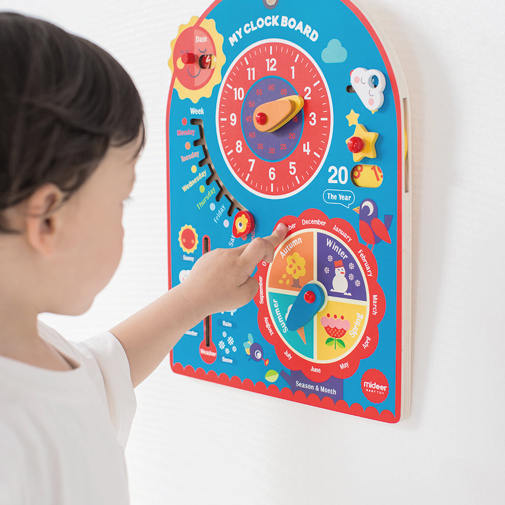 Clock Board for Children, Activity Board – Tot n Tales