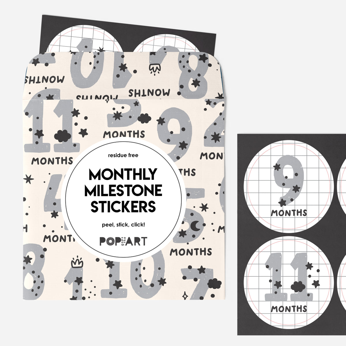 Monthly Milestone Stickers – Tot n Tales